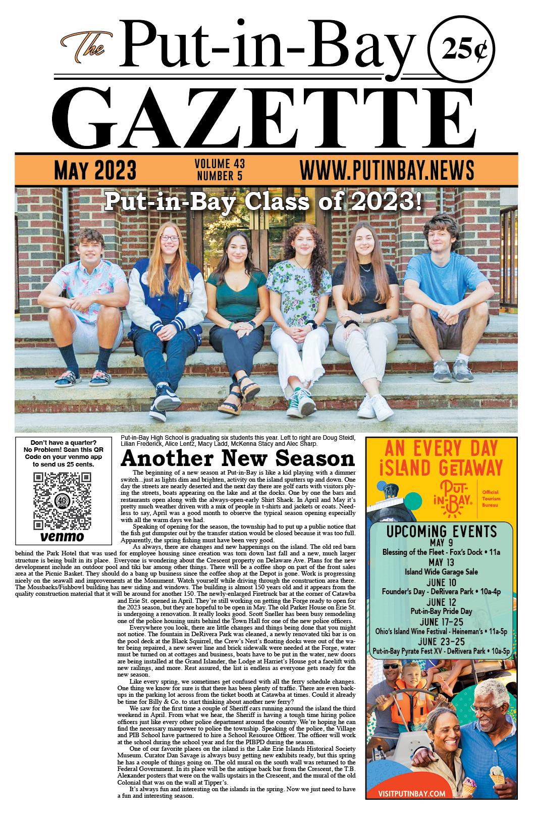 Illuminating Perry's Monument - May 2023 Gazette - Put-in-Bay Reservations